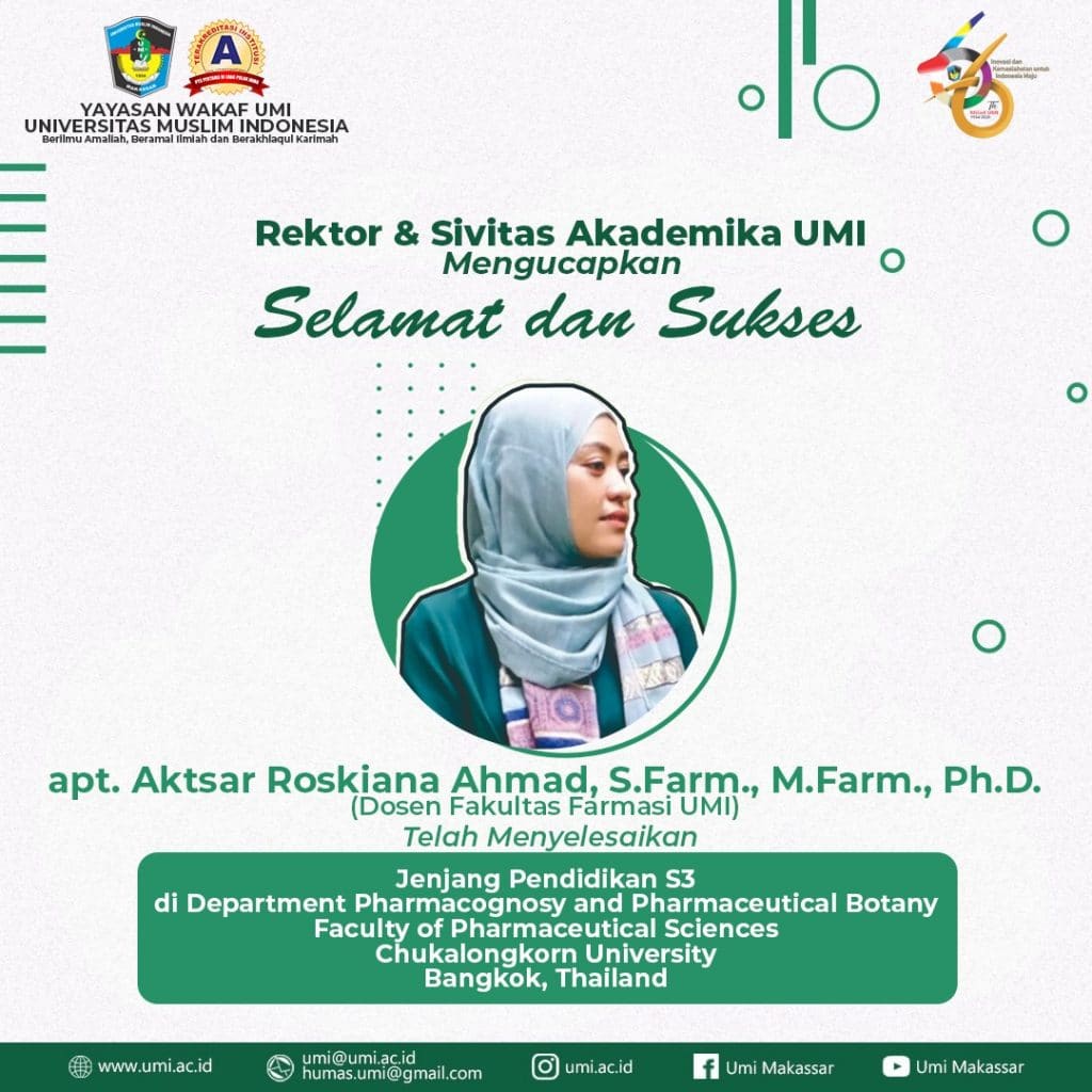 Dosen UMI Sukses Raih Gelar S3 di Thailand - Lines Indonesia